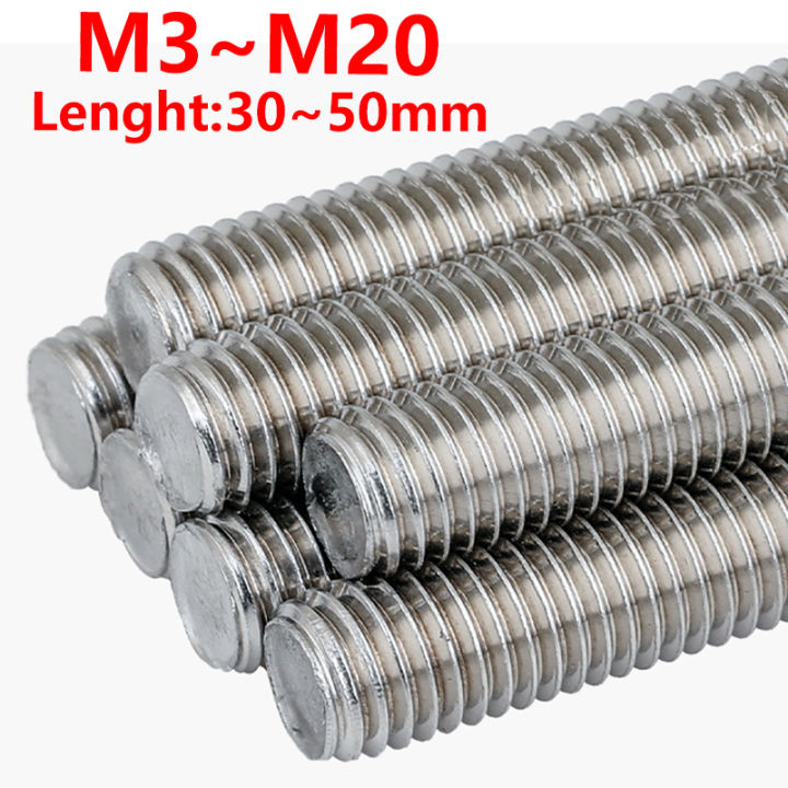 304 Stainless Steel Full Thread Bar,screw Threaded Bar,Threaded Rod M3 M4 M5 M6 M8 M10 M12 M14 ...