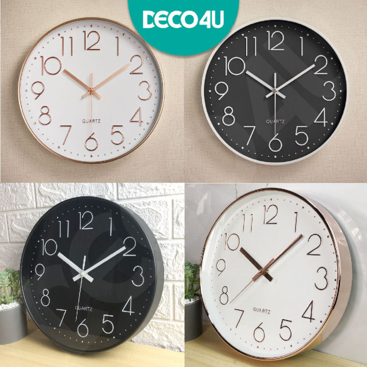 30cm Jam Dinding Quartz Modern Silent Jam Dinding Wall Clock Hiasan ...