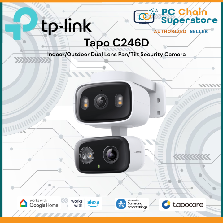 TP-Link Tapo C246D Indoor / Outdoor Dual Lens Pan / Tilt Security Camera | Lazada PH