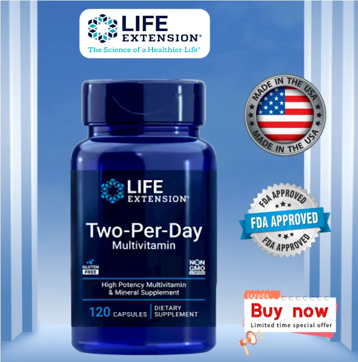 Life Extension, Multivitamin Two per Day, 120 Capsules, Vitamins and ...
