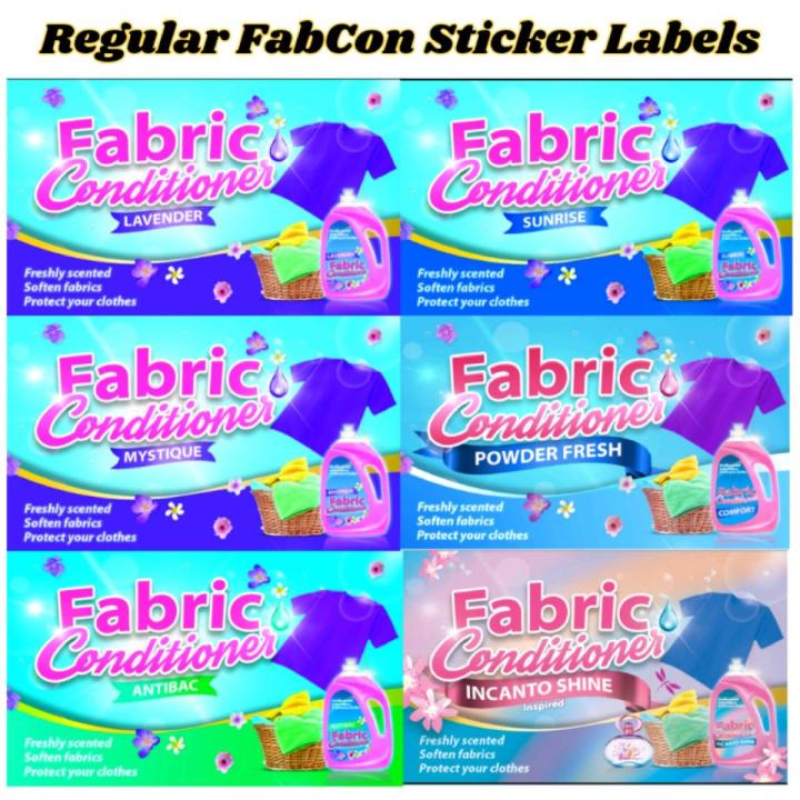 STICKER LABEL for REGULAR FABCON ( GENERIC) PRE-CUT (SQUARE CUT ...
