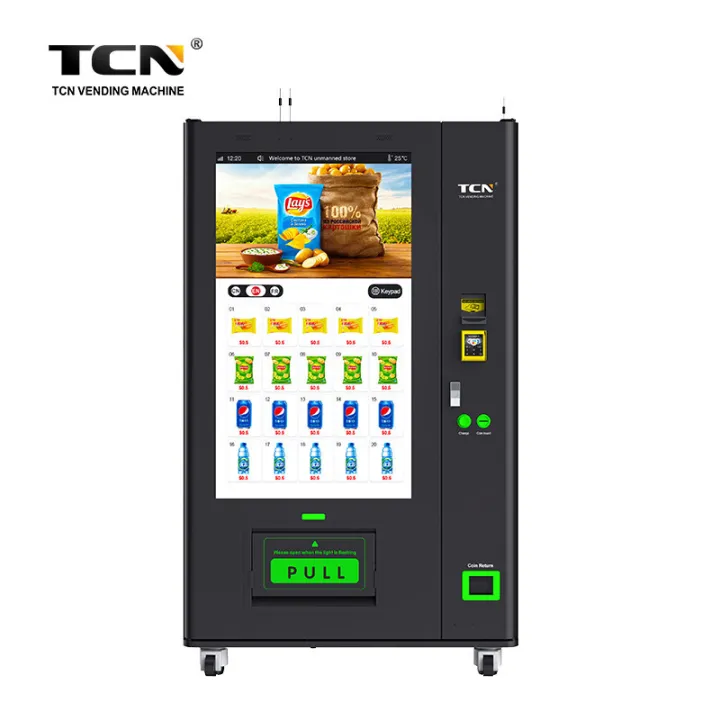 TCN Large Touch Screen Vending Machine Fresh Food Elevator Vending ...