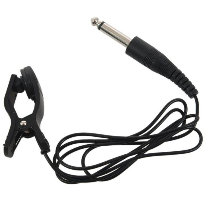 Black Universal Guitar Acoustic Clip On Pickup Piezo Contact Microphone ...