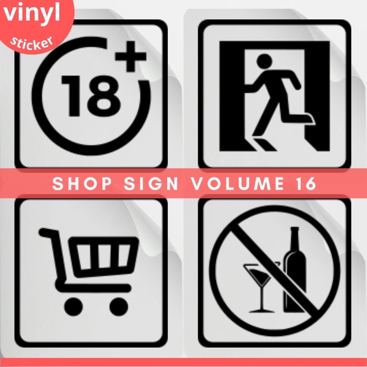 Ready Made 】61 to 80 Design of Shop Sign - Door Window Glass Sign ...