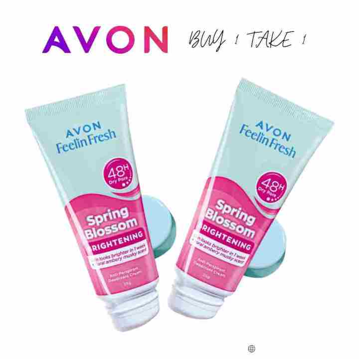 Avon Feelin Fresh Spring Blossom Brightening Underarm Deodorant Cream ...