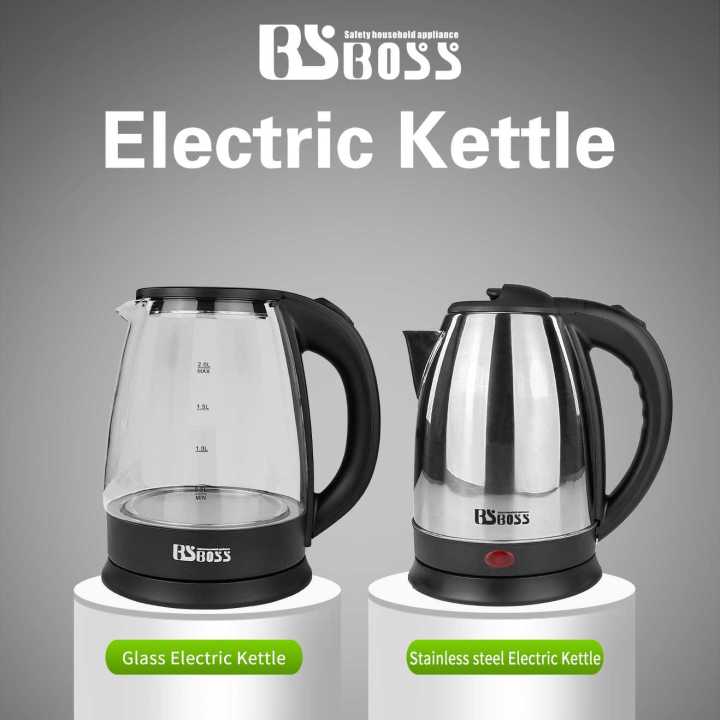 BSBOSS Stainless Steel 304 1.8L Electric Kettle Ketel Teko Jug Cerek ...