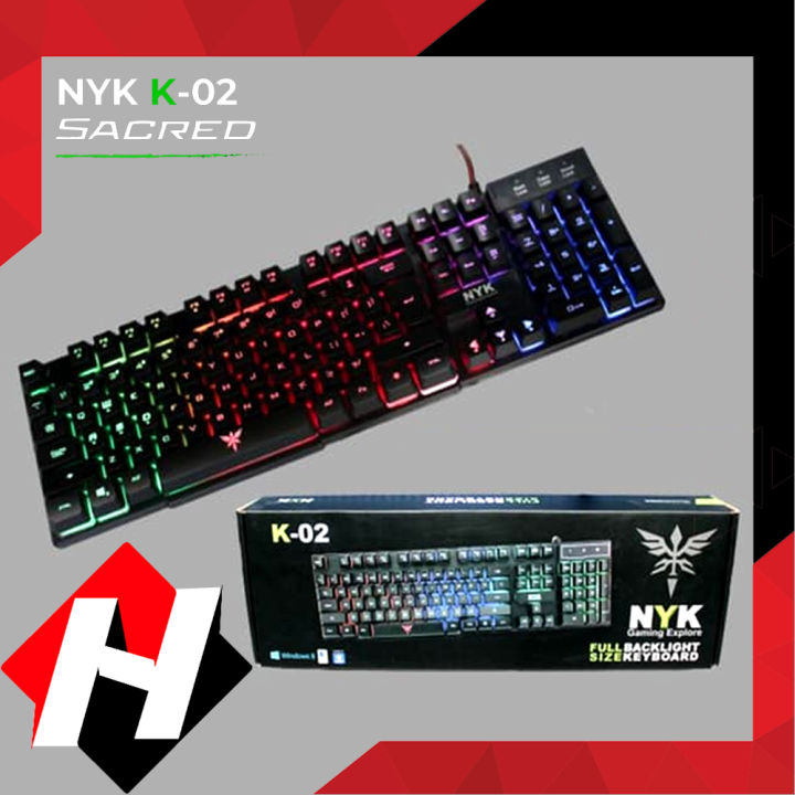 Keyboard Gaming NYK K02 / K-02 RGB TKL Legion Series / Keyboard Gaming Murah | Lazada Indonesia