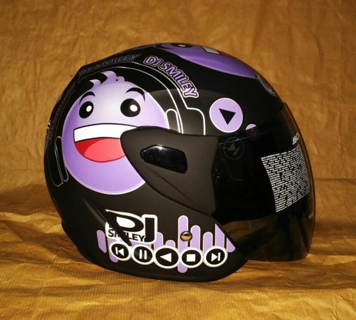 Helm MAZ Sonic Motif Emoticon | Lazada Indonesia