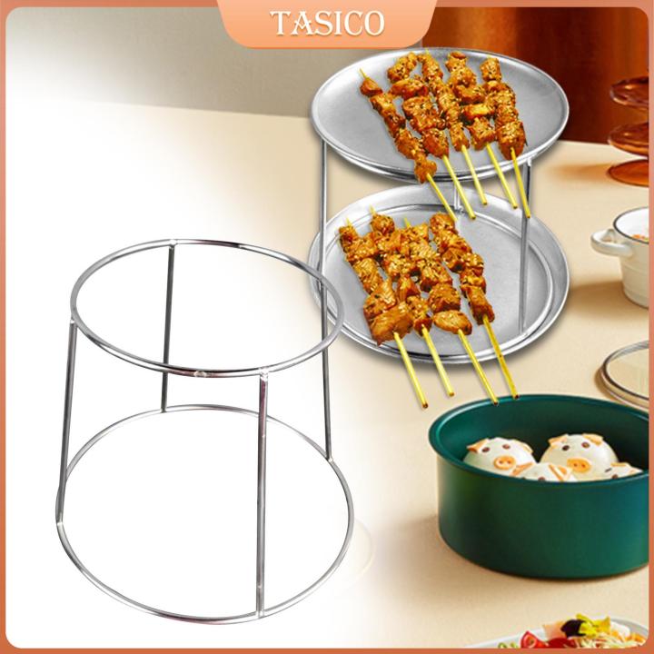 Tasico 2 Tier Seafood Tray Rack, Food Serving Riser Riser Wire Metal ...