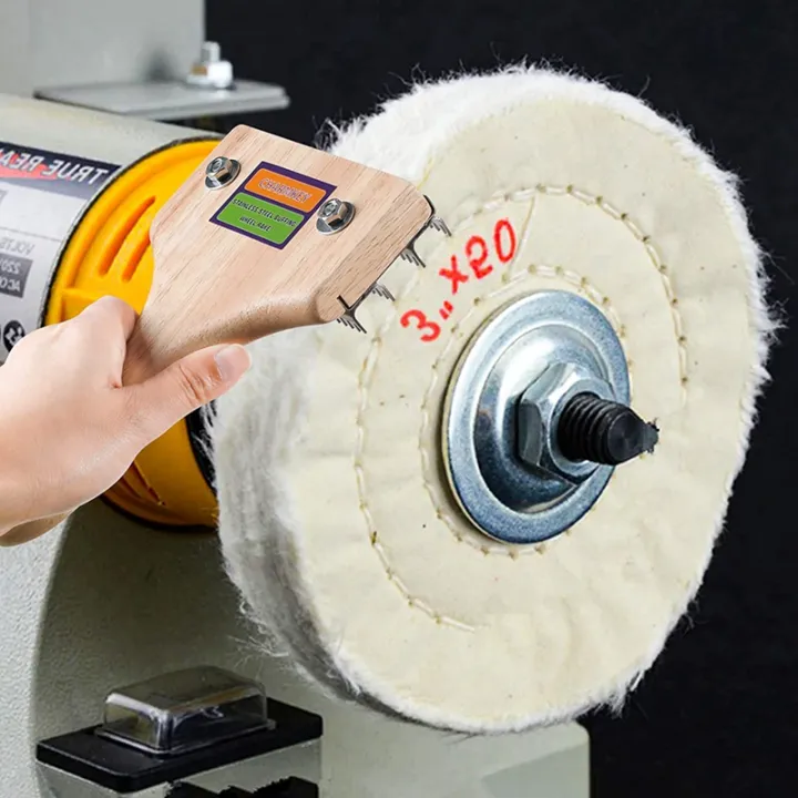 One-Handed 7-3/4 Inch Polishing Wheel Rake for Removing Residual ...