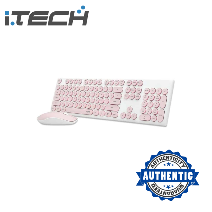 Rapoo X260 Wireless Keyboard And Mouse (K260+3500) Pink | Lazada PH