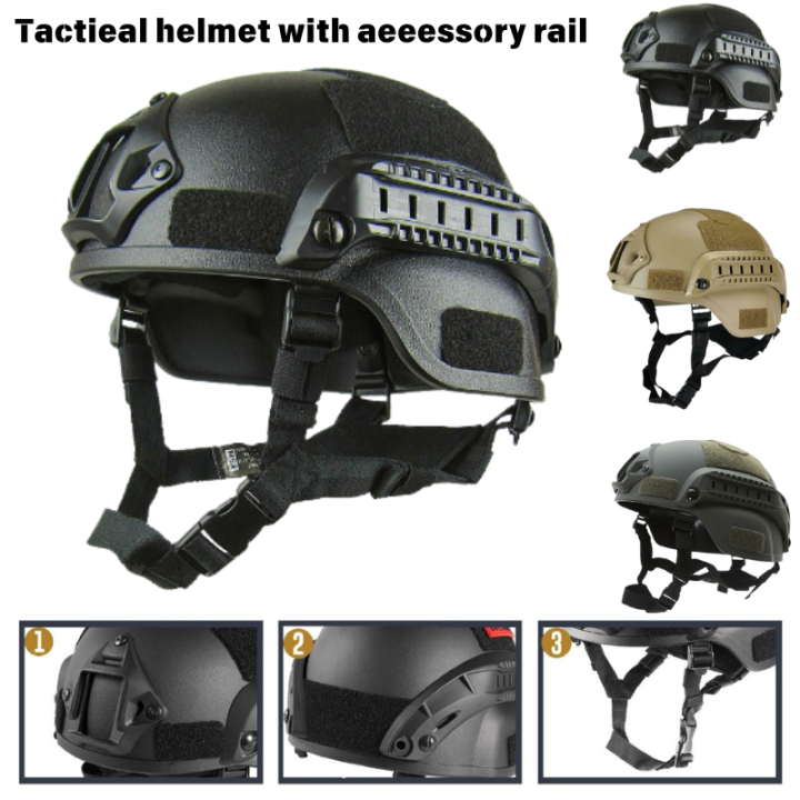 Military Helmet Kids Adults CS War Gaming Cosplay Outdoor Sports Head ...