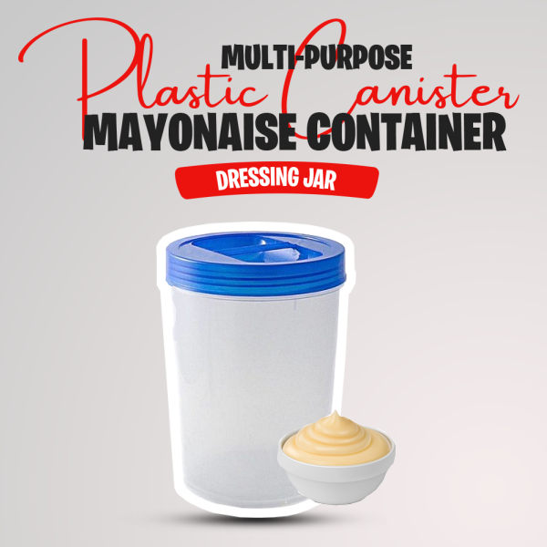 Plastic Food Jar Canister Mayonnaise Container Baking Supplies Food ...