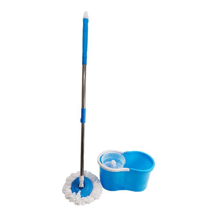 Satu Keluarga Alat Pel Lantai Dengan Ember C526 Kain Pel Spin Mop Alat ...