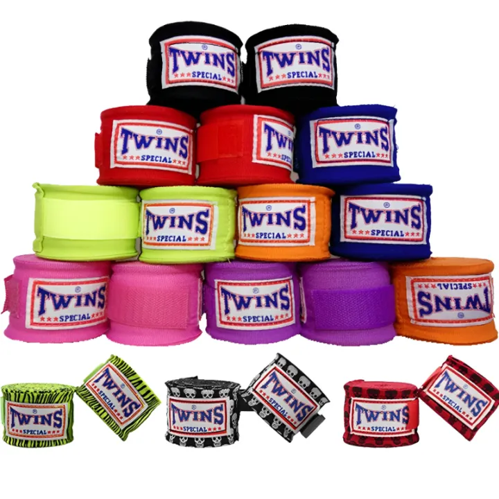 Twins 2PCS 3/5M Boxing Hand Wraps High Elasticity Bandage Muay Thai MMA ...