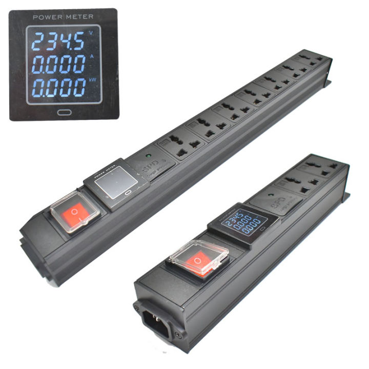 PDU power strip network cabinet rack 10A universal socket 12-18AC 14 port link wireless socket ...