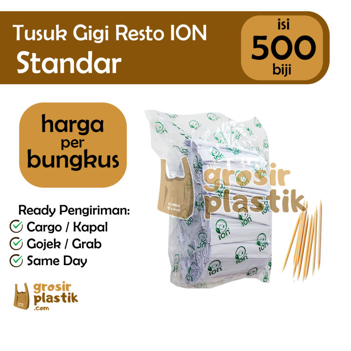 GP89 Tusuk Gigi Bungkus Kertas Satuan Steril Toothpick ION isi 500 pcs ...