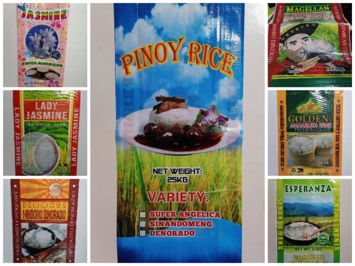 100pcs. Double Laminated Rice Sacks 25kg Capacity (SAKO ONLY - WALANG ...
