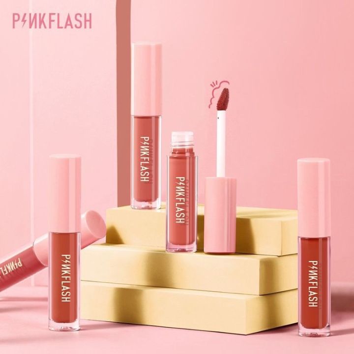 Readystock Pinkflash Matte Lipstick Lipgloss Lipsmatte lipmatte lipstik ...