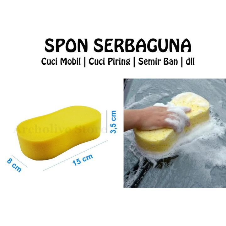 Sponge pencuci mobil dan motor ukuran jumbo | Lazada Indonesia