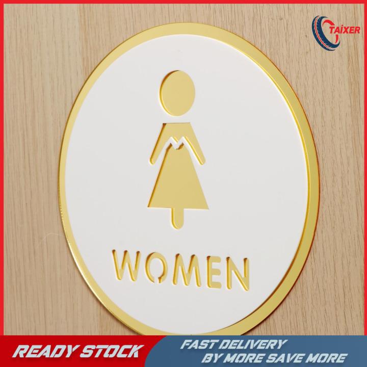 Taixer Toilet Sign Restroom Sign Bathroom Door Signage Bathroom Door ...
