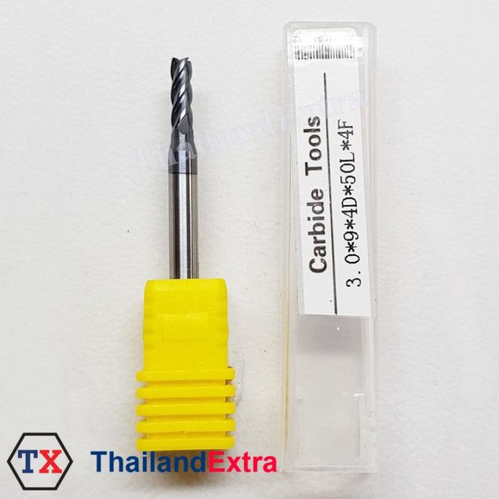 ดอกเอ็นมิล ดอก End Mill ดอกกัดคาร์ไบด์ ขนาด 3 มิล 4 ฟัน | Lazada.co.th