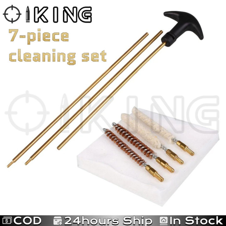 Oiking Tactical Barrel Cleaning Kit Rifle Cleaner Cotton Brass Brush G ...