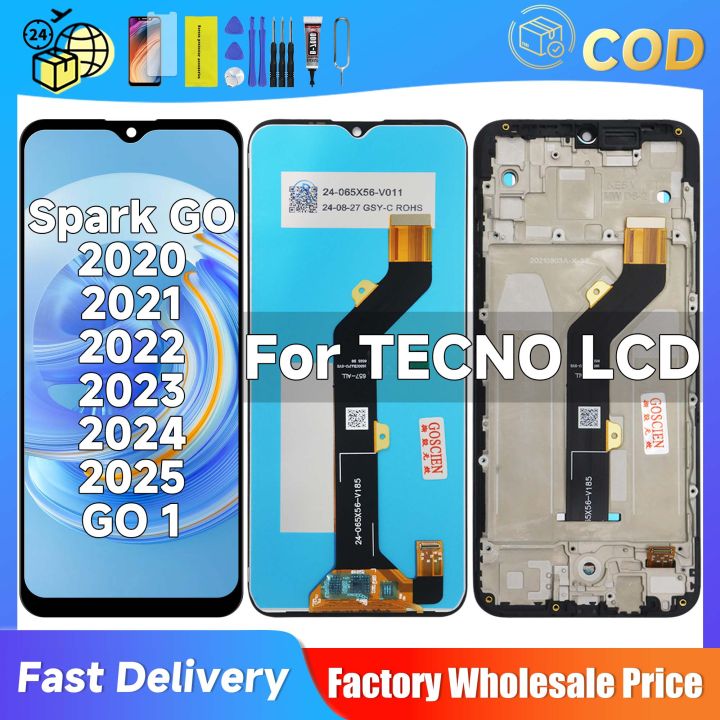 Original LCD Tecno Spark Go 2020 2021 2022 2023 2024 2025 Spark GO 1 LCD Display Touchscreen ...
