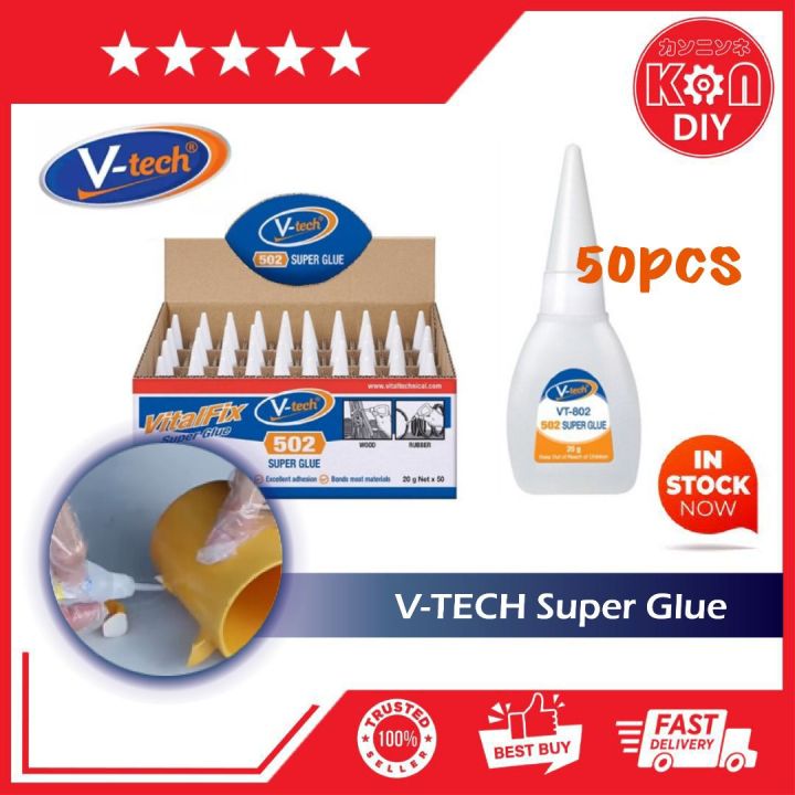 KNN-DIY V-TECH SUPER GLUE ALL PURPOSE STRONG QUICK DRYING 502 VT-802 ...
