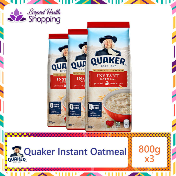 Quaker Instant Oatmeal 800g (Pack of 3) | Lazada PH