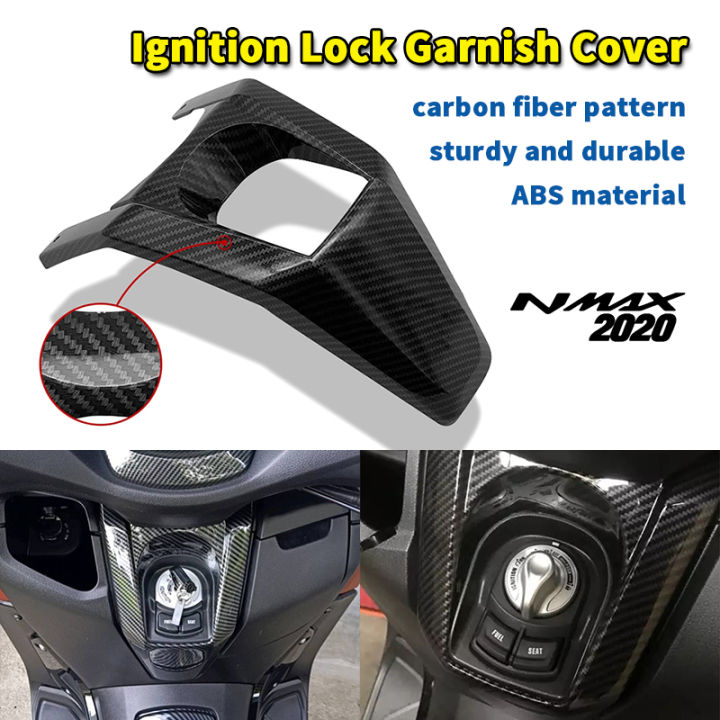 PMShop NMAX 2020 Neck Garnish Carbon / Ignition Lock Garnish Carbon ...