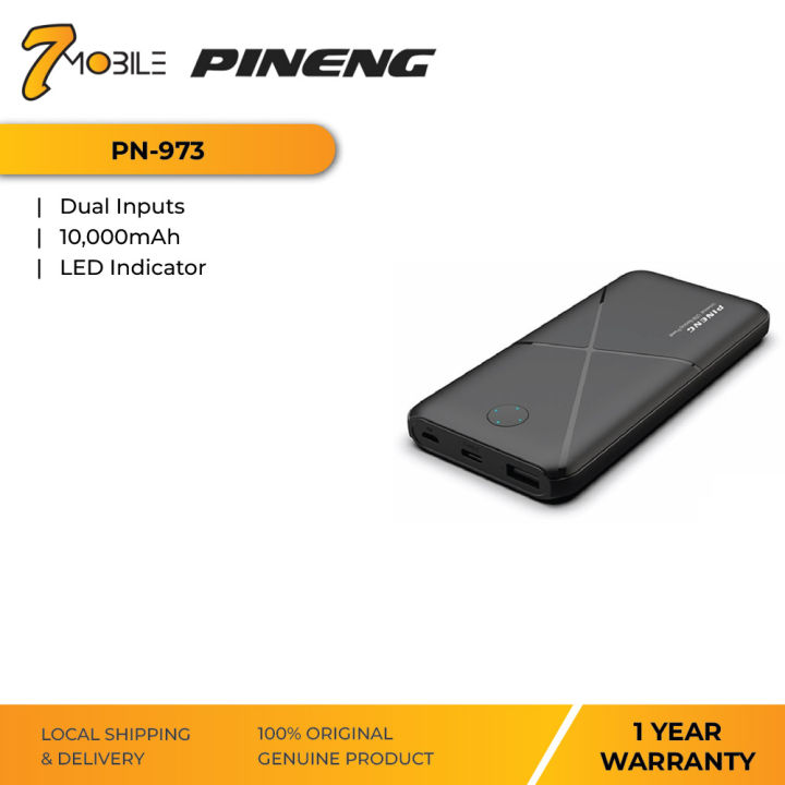 Pineng PN-973 10000mAh Powerbank - 1 Year Warranty - 2 Inputs / 1 ...