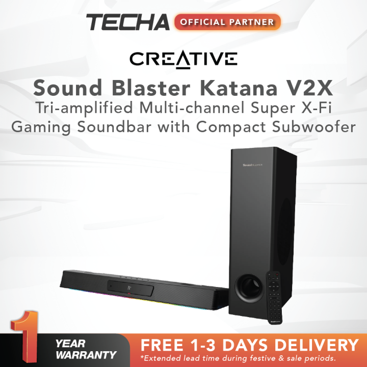 Creative Sound Blaster Katana V2X | Tri-amplified Multi-channel Super X ...