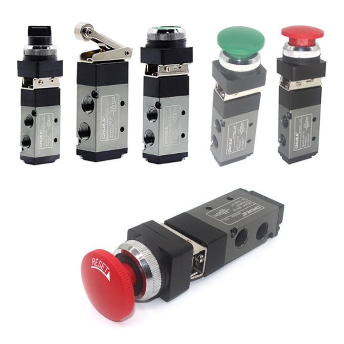 Pneumatic Valve MV-08 MV-09 MV-10 MV-10A Mechanical Valve 2Position 5 Way Air Control Valve Hand ...
