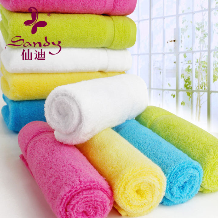 Face Towel 100 % Natural Cotton Fine Cotton (35x35 cm) Tuala Muka ...