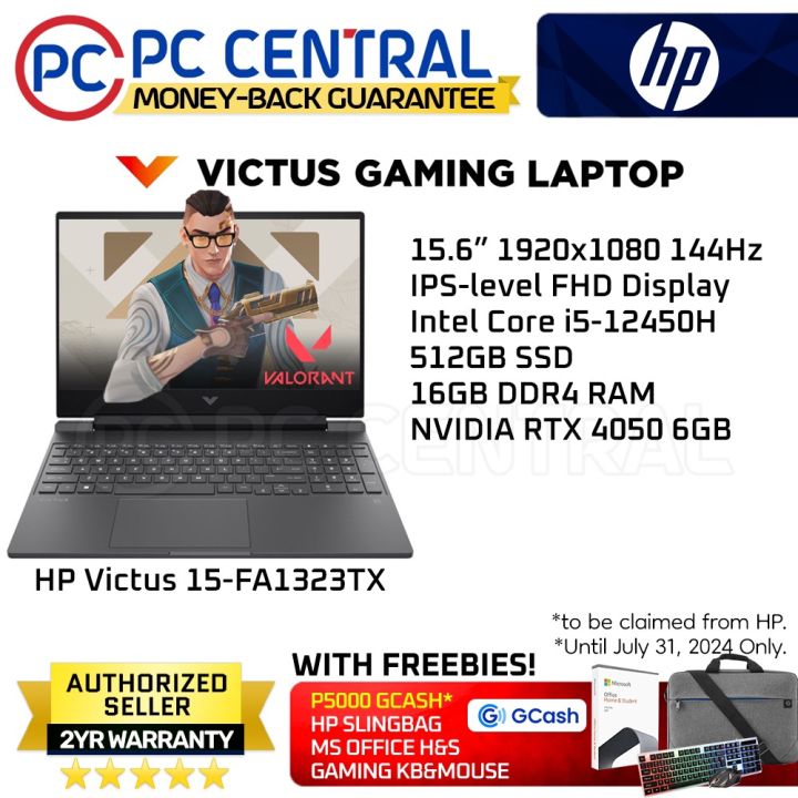 HP Victus 15 (15-FA1323TX) Gaming Laptop 15.6-in FHD IPS 144Hz / Intel ...