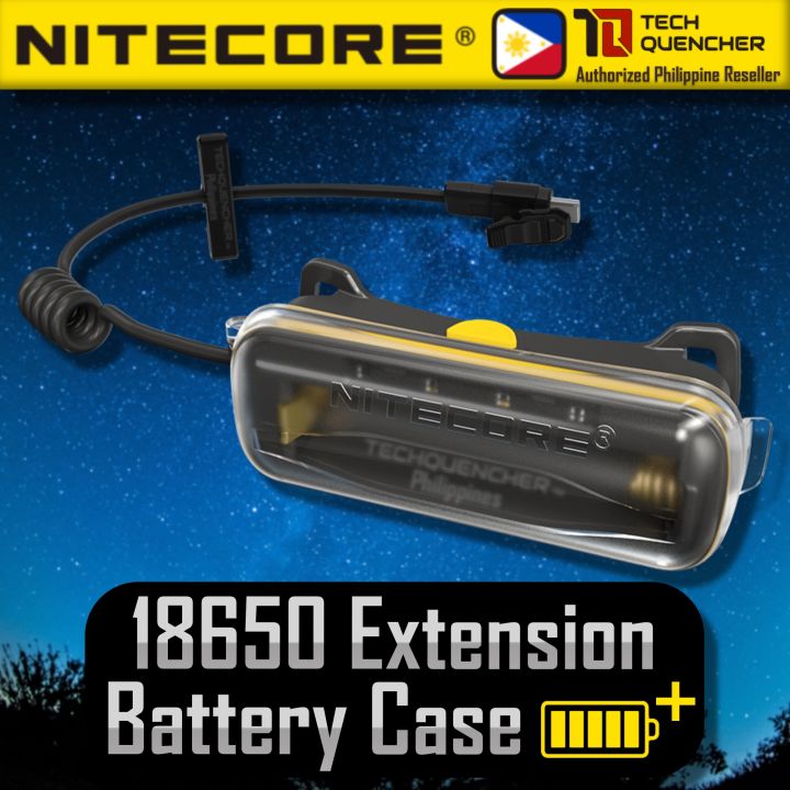 Nitecore 18650 Extension Battery Case for Headlamps - Strap Mounted ...