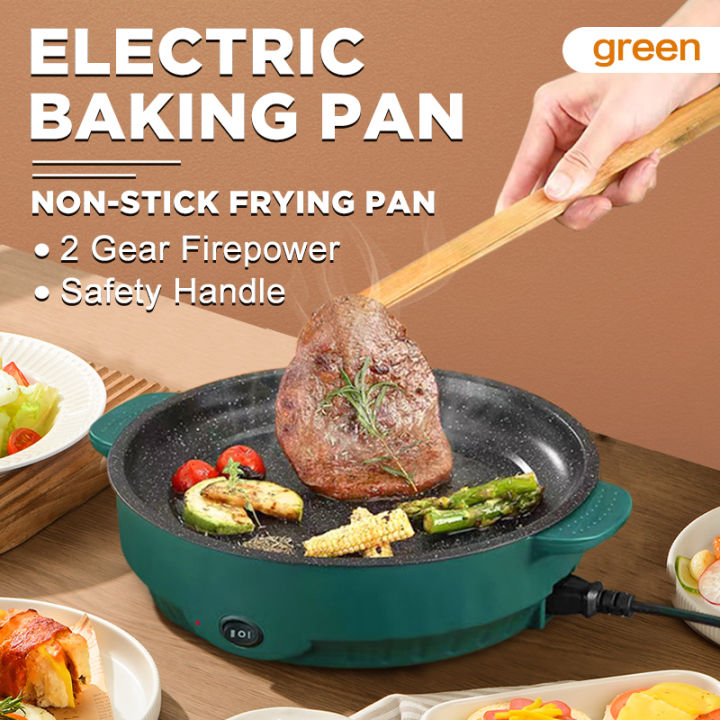Electric pan household barbecue pan non-stick multifunction pan BBQ ...