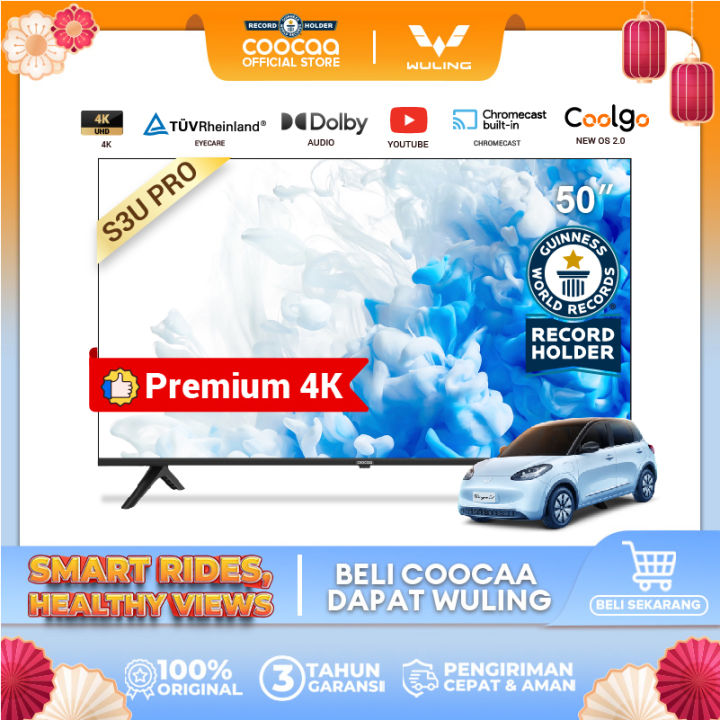 COOCAA 50 inch Smart TV - Digital TV - 4K - UHD - Dolby Audio - Youtube ...
