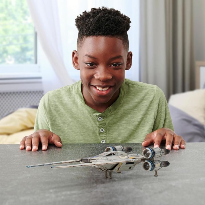 Micro Galaxy Squadron U-Wing Starfighter - 12-Inch Vehicle with Foldout ...