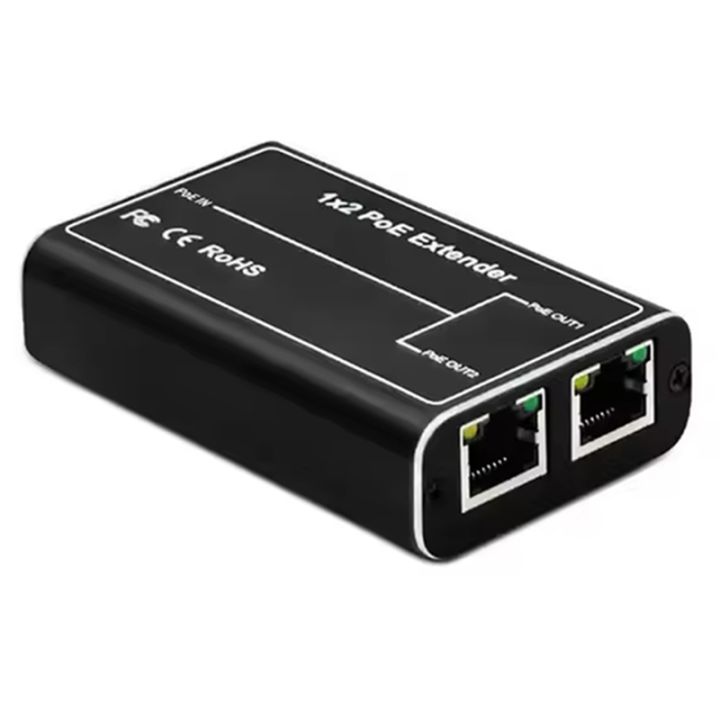2 Port POE Extender, IEEE 802.3af/At PoE+ Standard, 10/100Mbps, POE ...