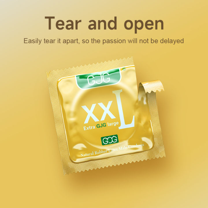 Large size condom extra large condom 60mm 10 GJG English version of byt condom only. | Lazada PH