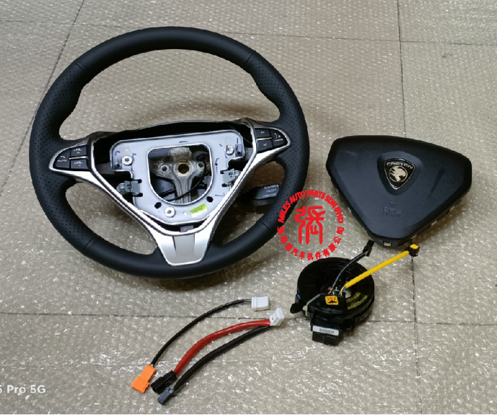 PROTON EXORA 2021 Pure Leather Steering Wheel /AB /CLOCK SPRING ...