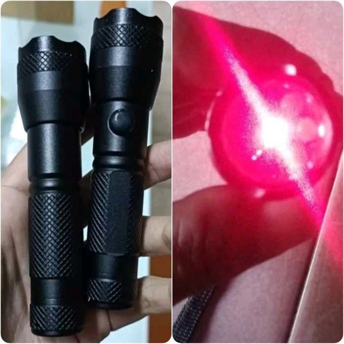 COD Senter 7 LED Laser Infra Merah Senter Laser Limited | Lazada Indonesia