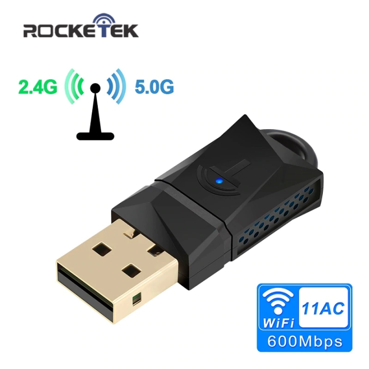 Rocketek 600Mbps Dual Band Wireless USB WiFi adapter RTL8188CU Wi-Fi ...