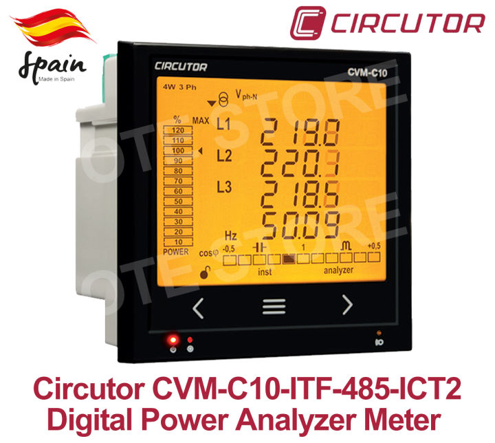 Circutor CVM-C10-ITF-485-ICT2 Digital Power Analyzer Meter (Made in ...
