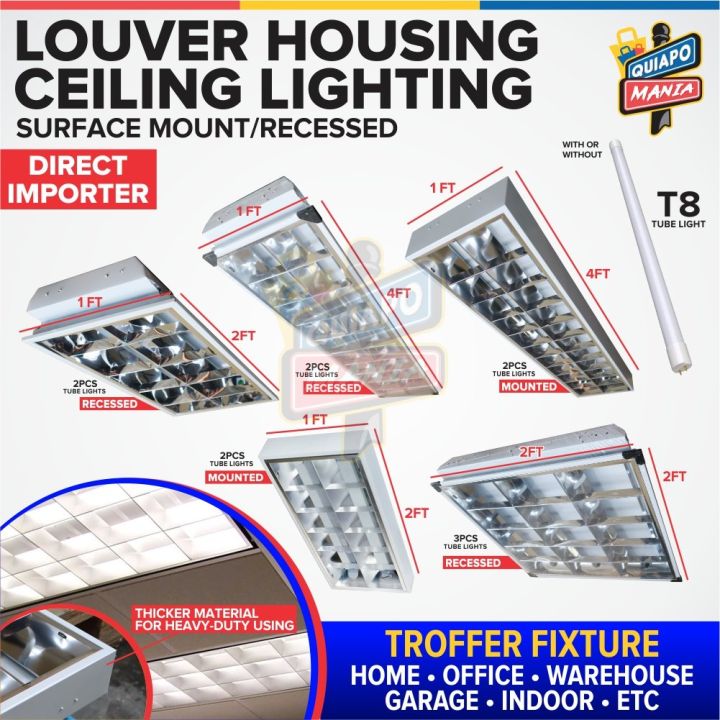Louver T8 Housing with or without T8 LED Tube Light High Quality ...
