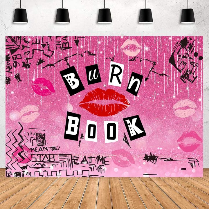 Hot Pink Burn Book Backdrop Y2K Aesthetic Early 2000s Mean Girls Night ...