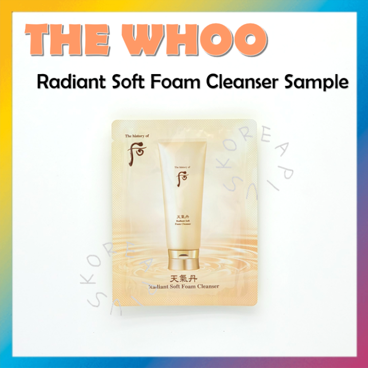 [THE WHOO] Cheongidan Radiant Soft Foam Cleanser 2ml | Lazada