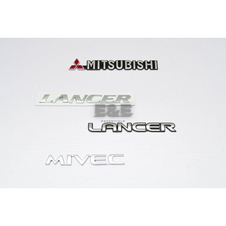 MITSUBISHI Emblem Logo MITSUBISHI/MIVEC/LANCER Emblem Badge Mitsubishi ...